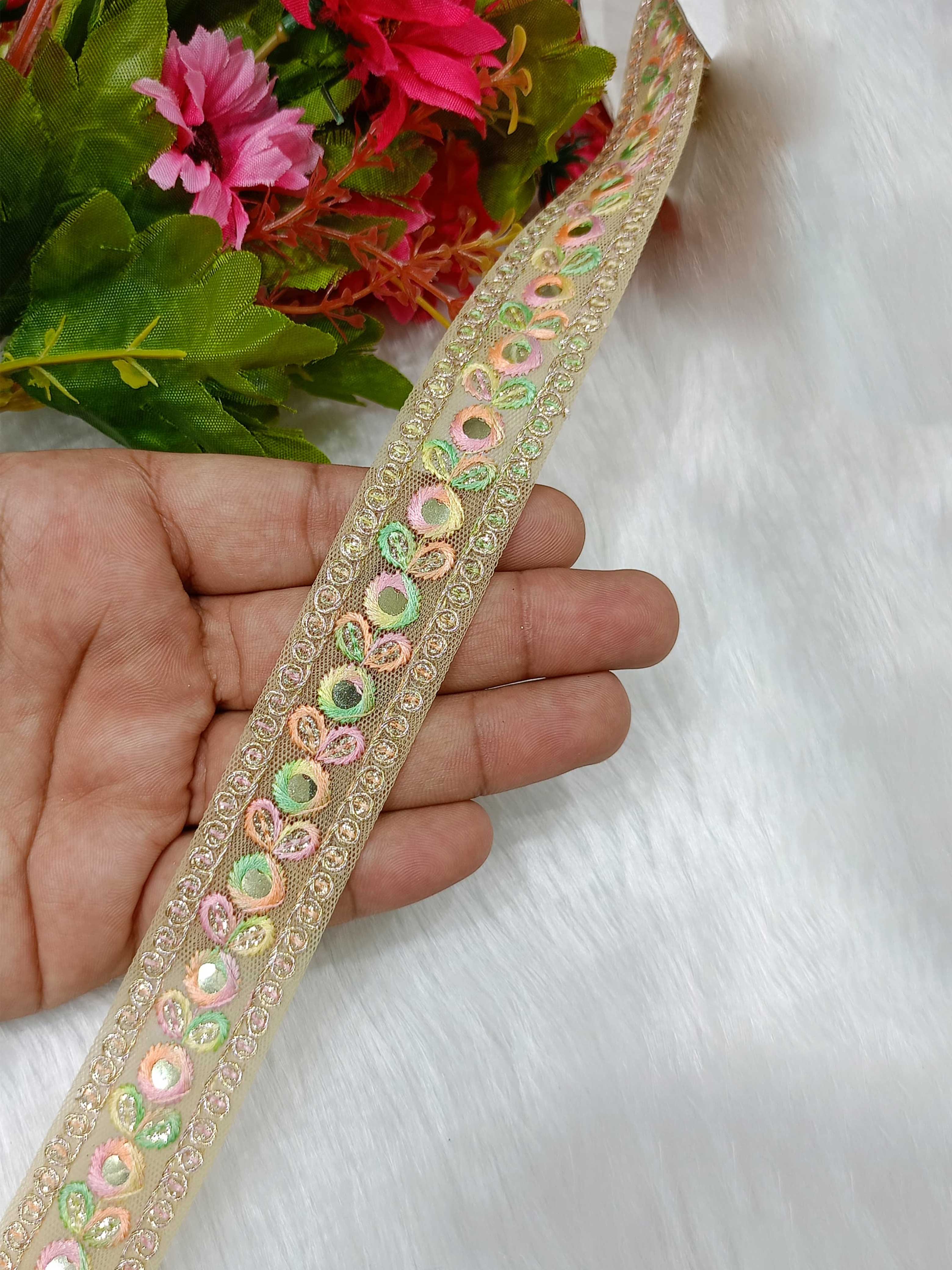 Deep's Creation- Saree Border, Laces and Readymade Blouse.