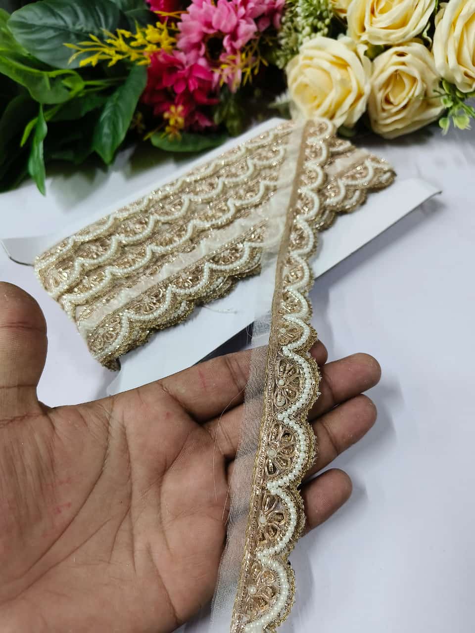 Deeps Creation New Jardoshi with Pearl Work Handmade Lace – Premium ...